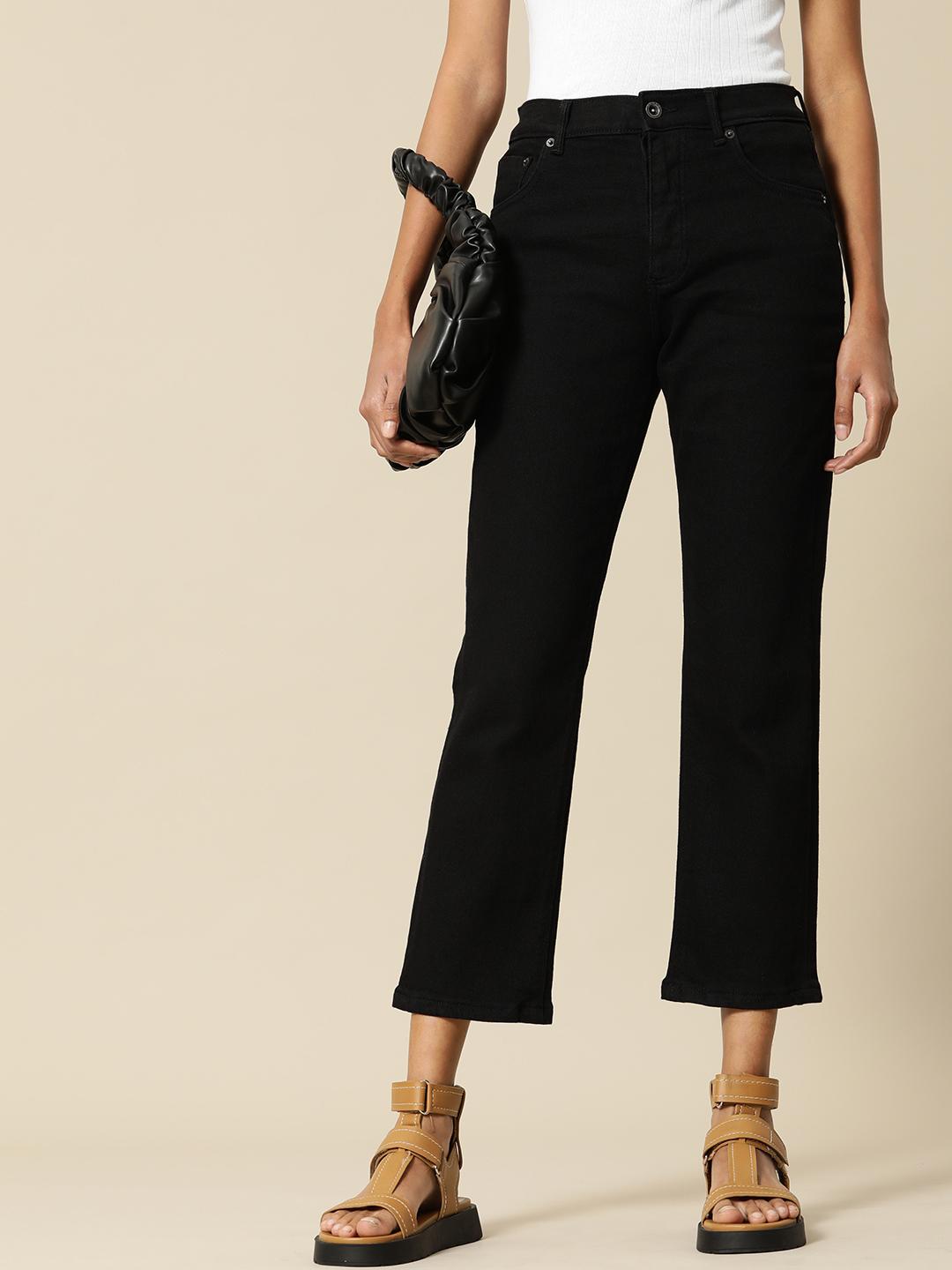 Buy BOWER Women Black Skinny Fit High Rise Stretchable Jeans - Jeans ...