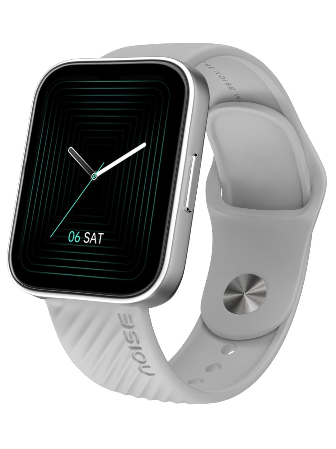 Buy Noise ColorFit Vision 2 Buzz Smartwatch Silver Grey - Smart Watches ...