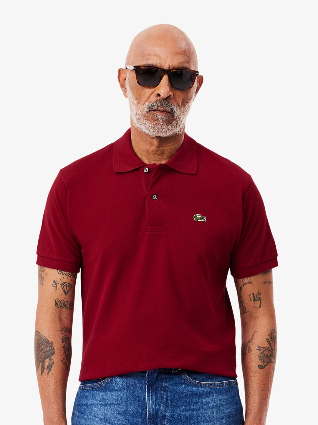 Buy Lacoste Maroon Classic Fit L.12.12 Polo - Tshirts for Men 1990145 ...