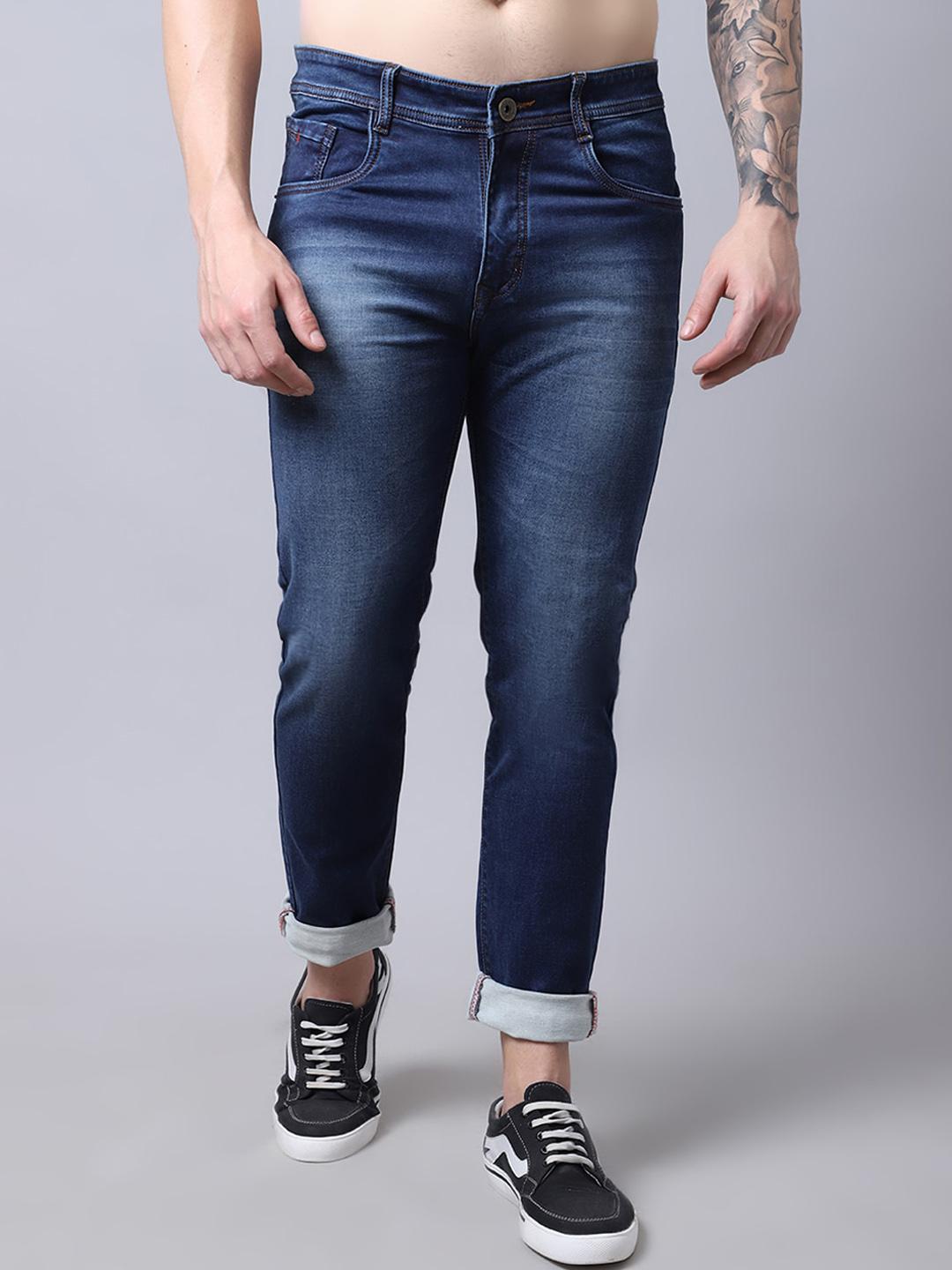 Buy Rodamo Men Blue Slim Fit Heavy Fade Jeans - Jeans for Men 19902380 ...