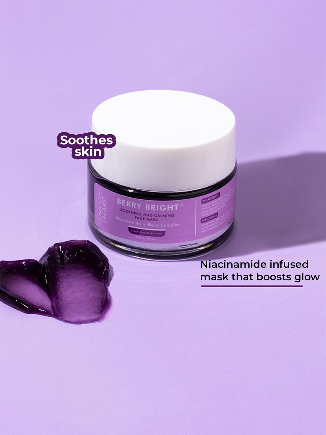 Buy Conscious Chemist Pore Refining Face Mask With Niacinamide & Berry ...