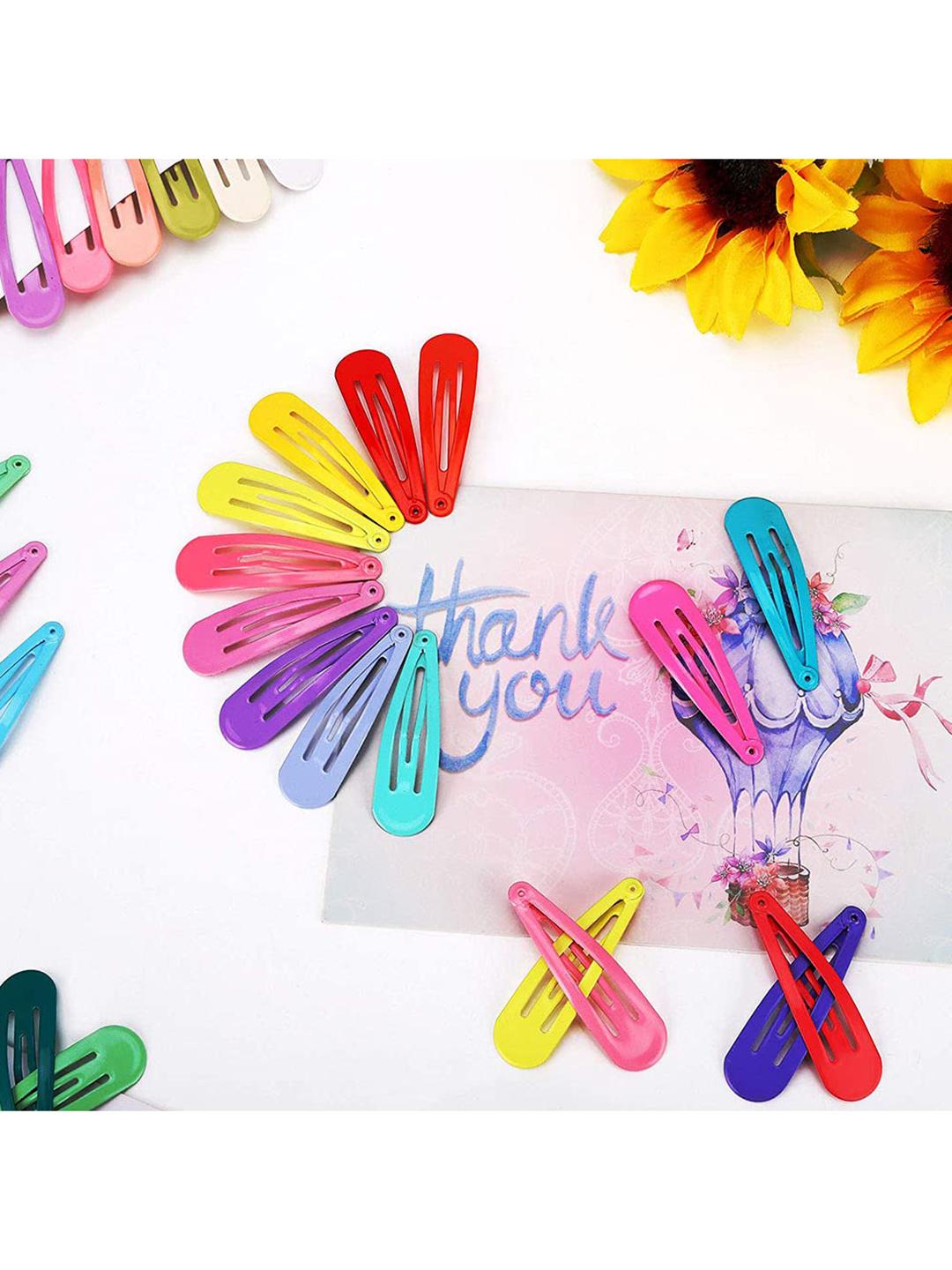 Buy CHANDERKASH Women 12 Multicolor Tic Tac Hair Clip - Hair Accessory ...
