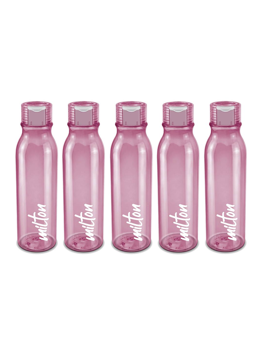 Buy Milton Name Tag Burgundy Plastic Spill Proof 5 Piece Water Bottle ...
