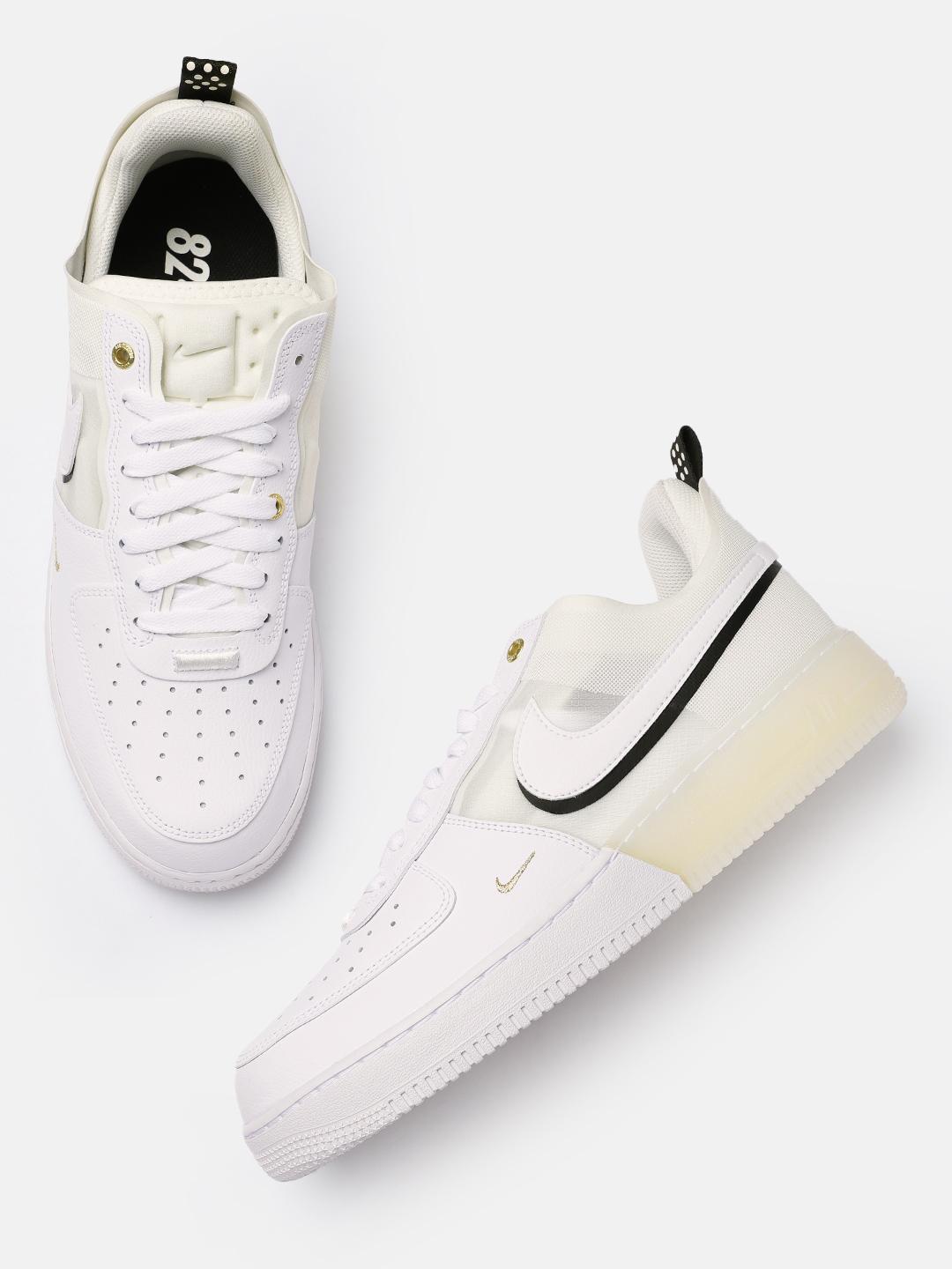 Buy Nike Men Air Force 1 React Leather Sneakers - Casual Shoes for Men ...