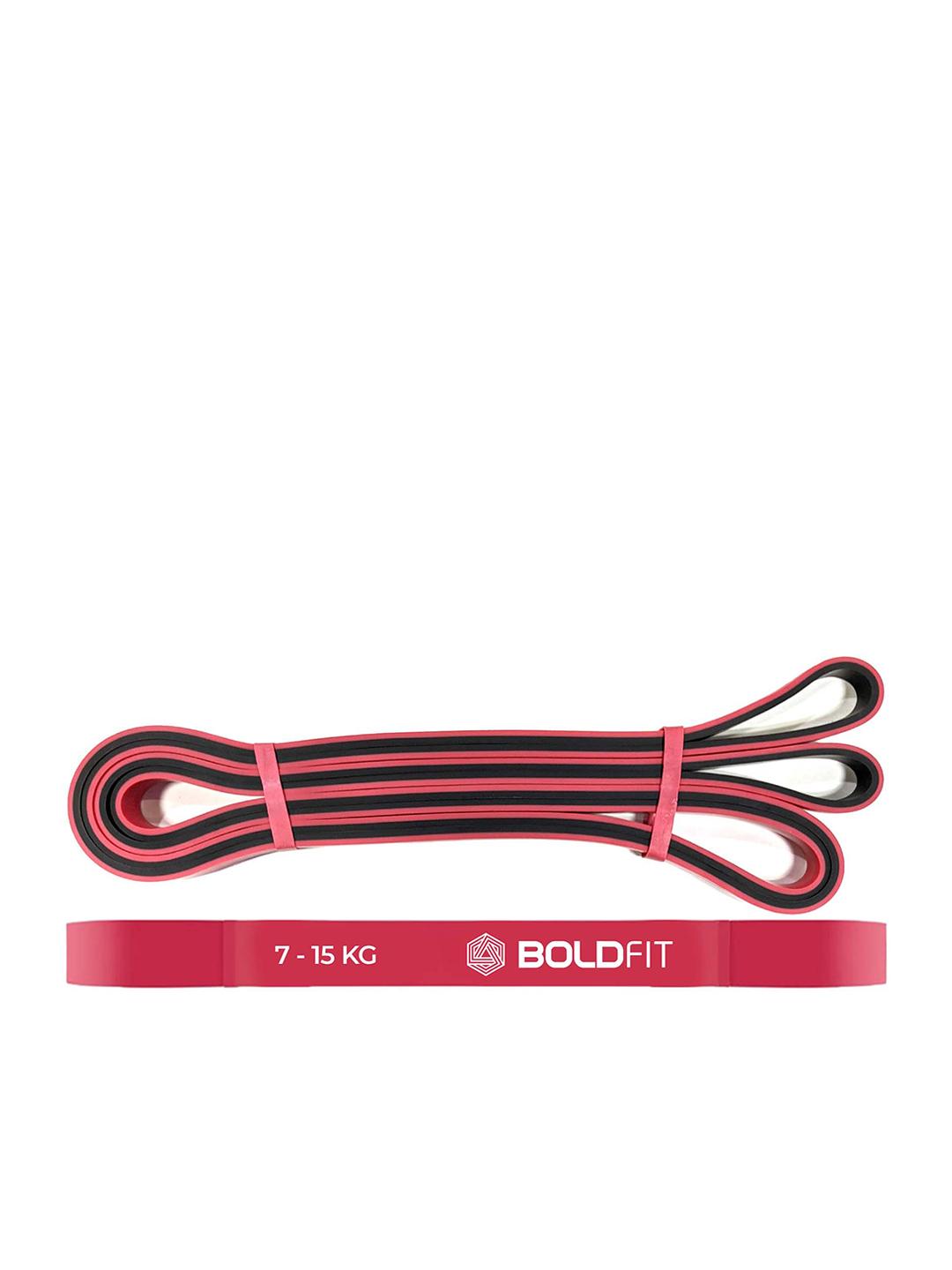 Buy BOLDFIT Red Solid Heavy Resistance Bands - Resistance Bands for ...