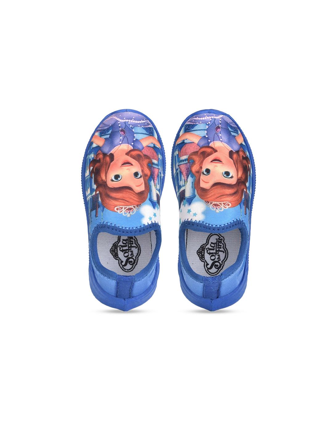 Buy Toothless Girls Blue Sofia The First Printed Slip On Sneakers ...