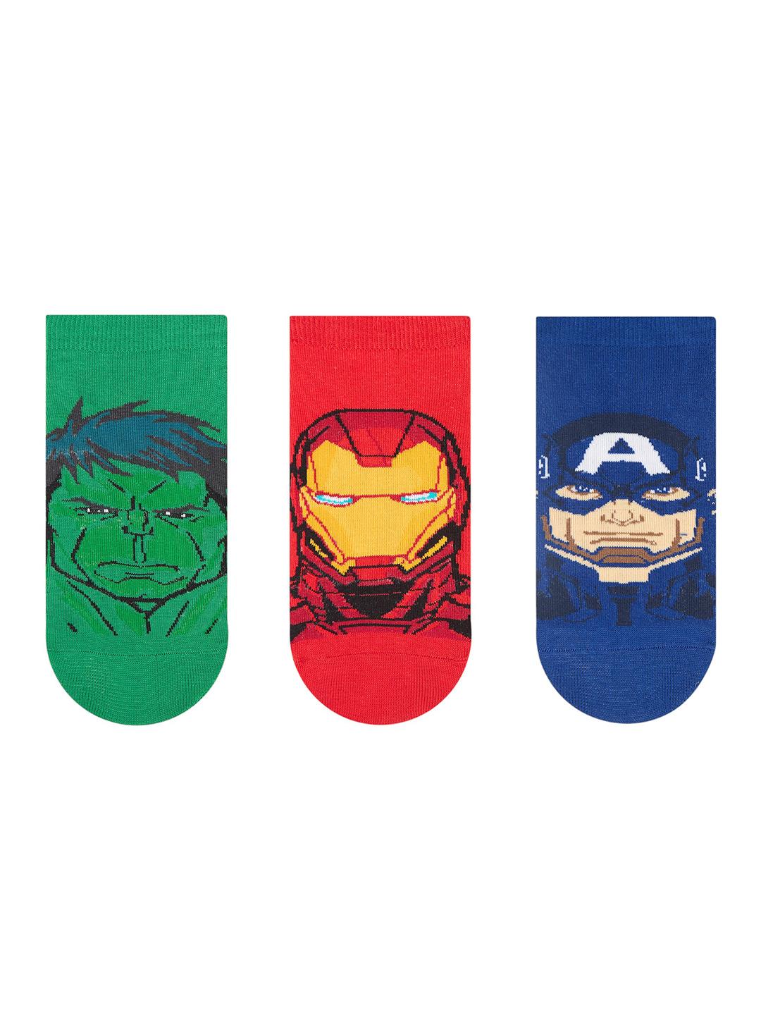 Buy Balenzia X Marvel Men Pack Of 3 Captain America & Hulk Printed ...