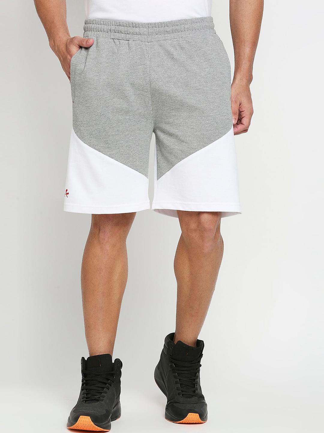 Buy FiTZ Men Grey Slim Fit Running Sports Shorts With E Dry Technology ...