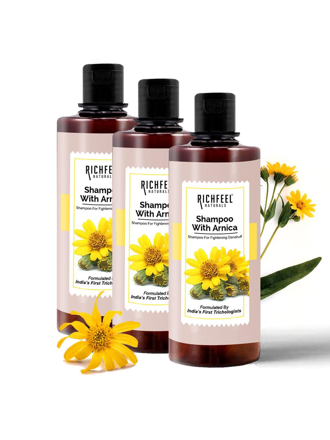 Buy Richfeel Set Of 3 Shampoo With Arnica 1500 Ml - Shampoo for Unisex ...