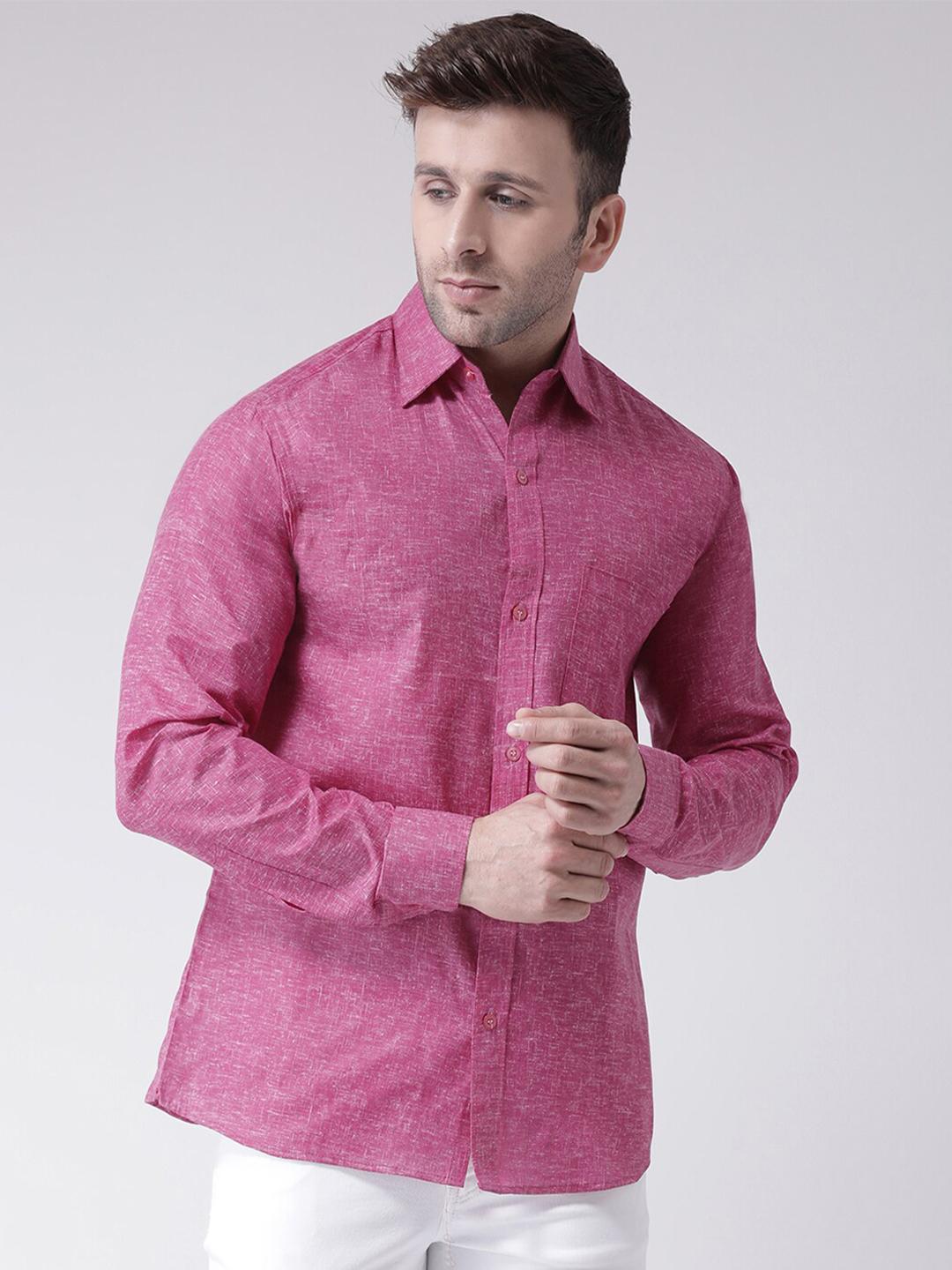 Buy RIAG Men Purple Solid Casual Solid Shirt - Shirts for Men 19999170 ...