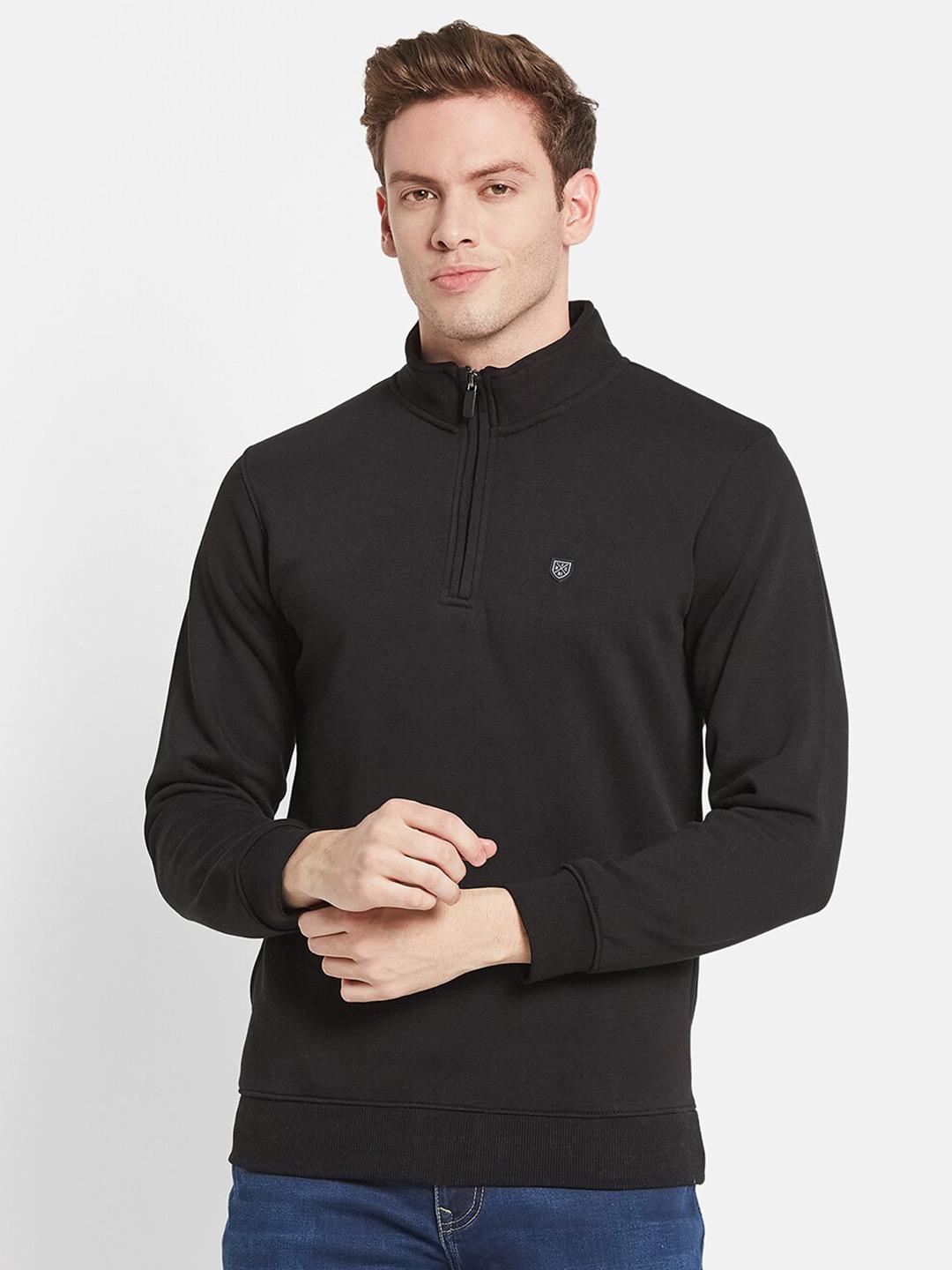 Buy Octave Men Black Solid Sweatshirt - Sweatshirts for Men 20031530 ...