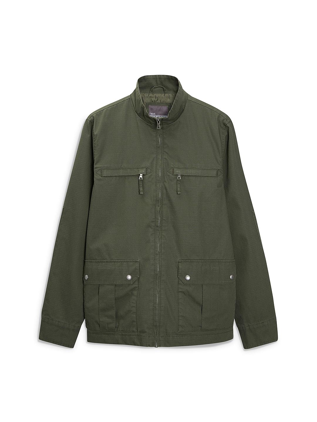 Buy Next Men Olive Green Solid Parka Jacket - Jackets for Men 2009660 ...