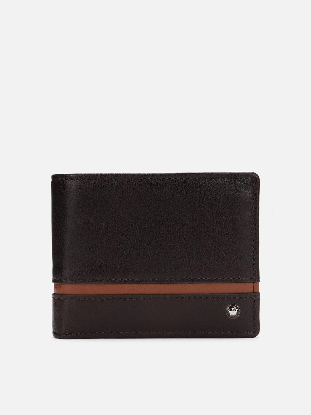 Buy Louis Philippe Men Textured Leather Two Fold Wallet - Wallets for ...