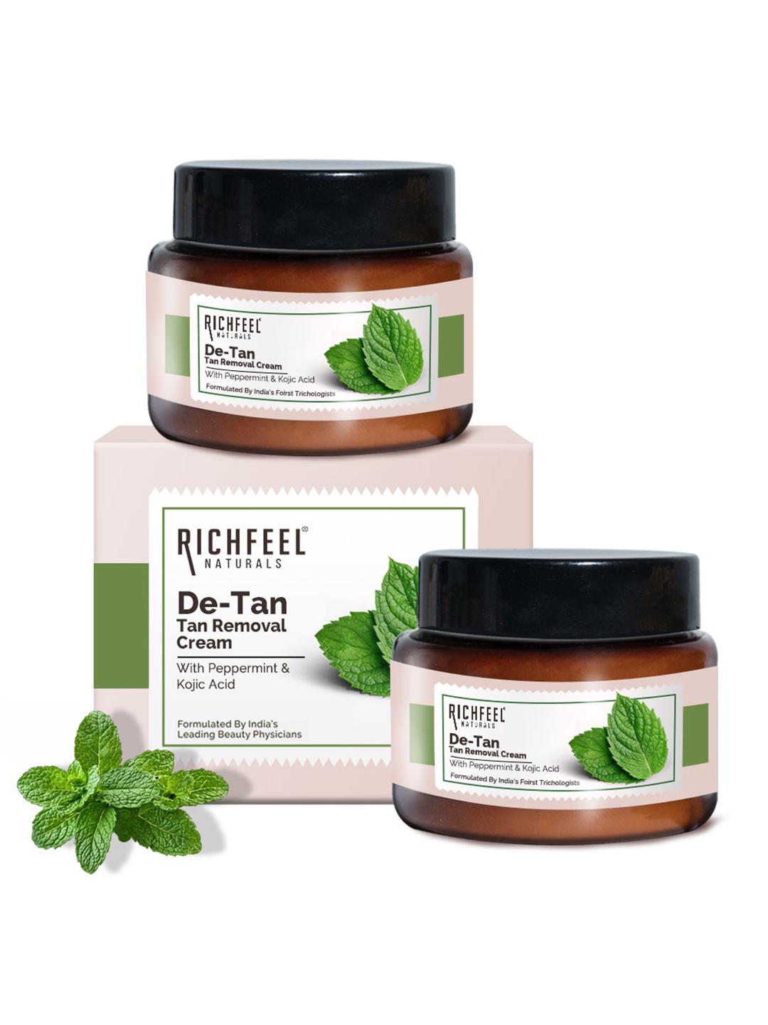 Buy Richfeel Set Of 2 De Tan Cream 200gm - Day Cream for Unisex ...