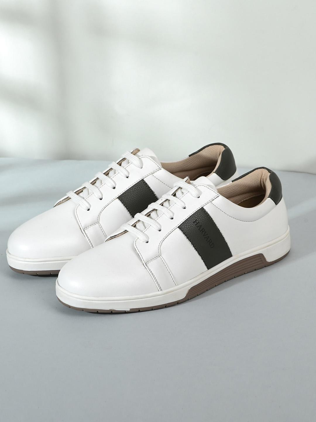 Buy Harvard Men White Synthetic Leather Lace Up Sneakers - Casual Shoes ...