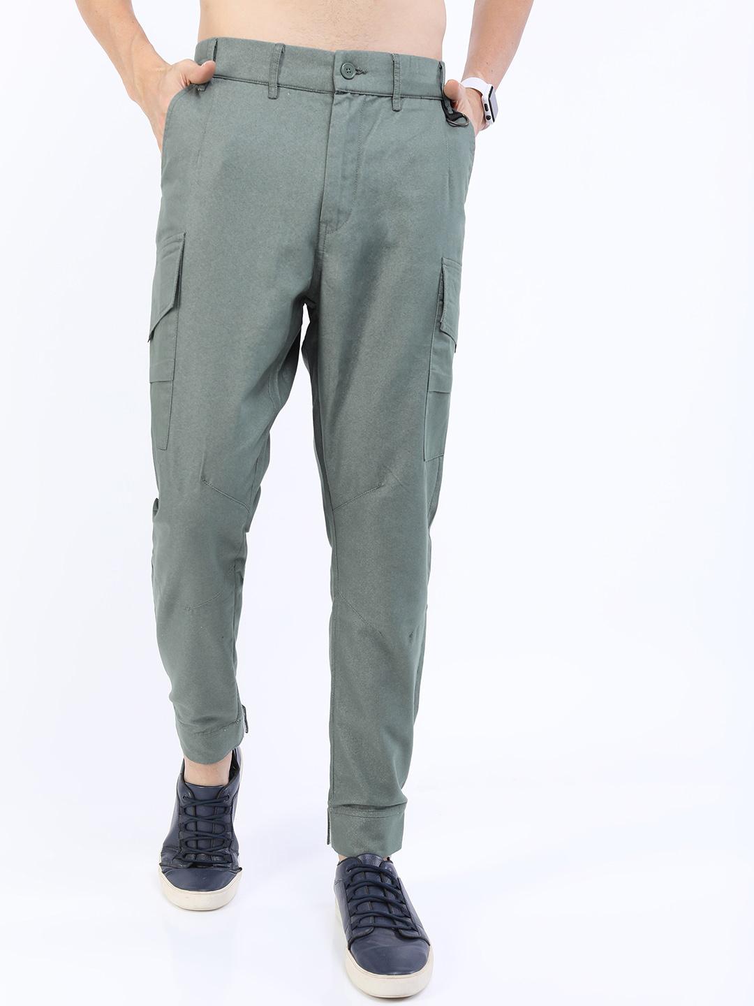 Buy KETCH Men Green Solid Jogger - Trousers for Men 20151704 | Myntra