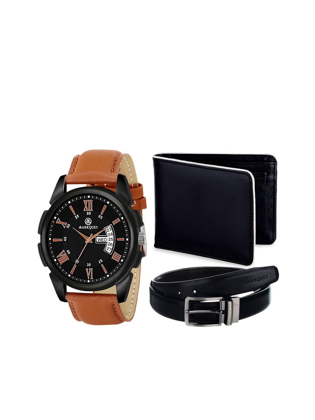 Buy MARKQUES Men Solid Leather Accessory Gift Set - Accessory Gift Set ...