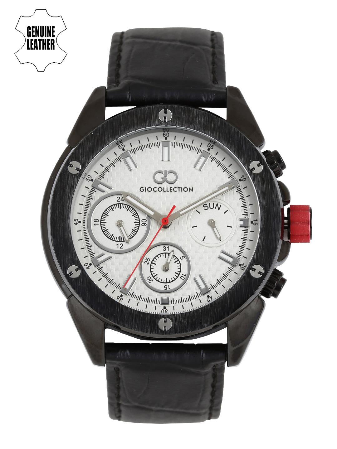 Buy GIO COLLECTION Men White Analogue Watch G1001 03 - Watches for Men ...