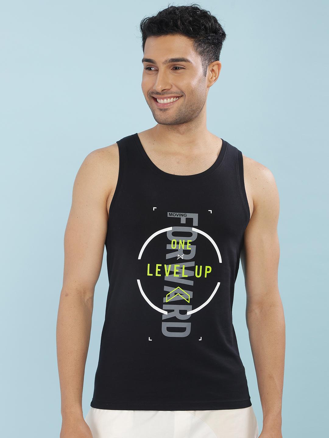 Buy Force NXT Printed Super Combed Cotton Tank Vest - Innerwear Vests ...