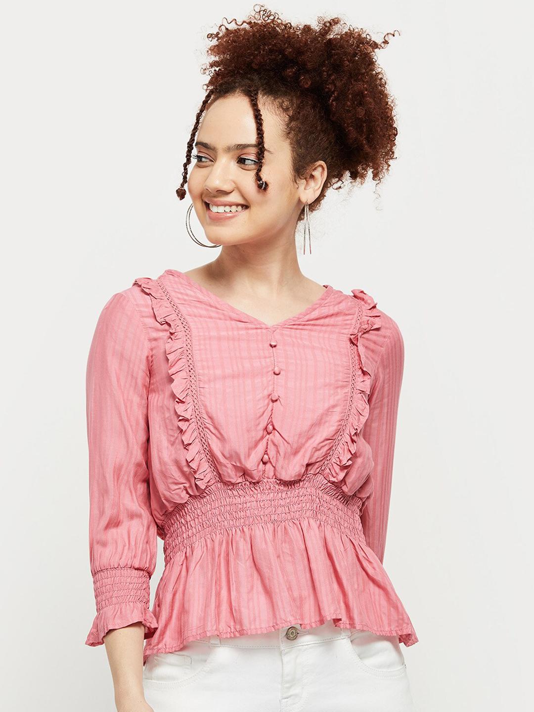 Buy Max Women Cinched Waist Top - Tops for Women 20202596 | Myntra
