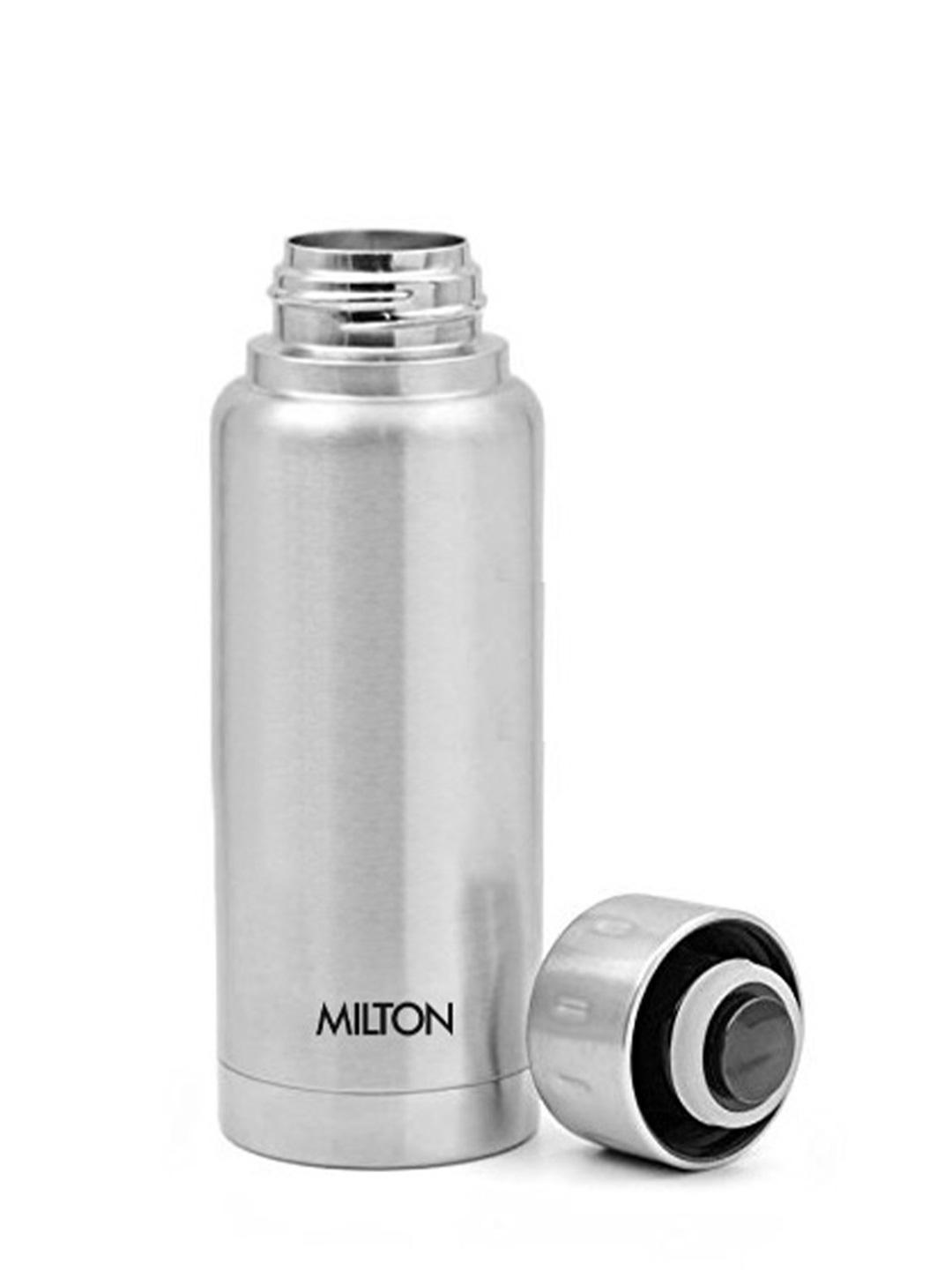 Buy Milton Elfin Silver Stainless Steel Spill Proof Water Bottle 300ml - Water Bottle for Unisex ...