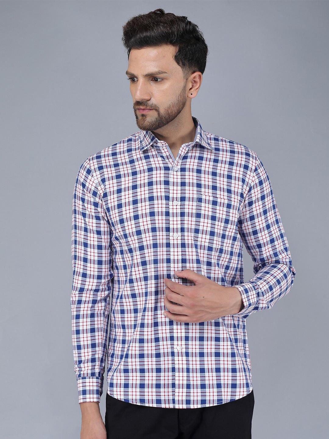 Buy TQS Men Gingham Checked Casual Shirt - Shirts for Men 20214122 | Myntra