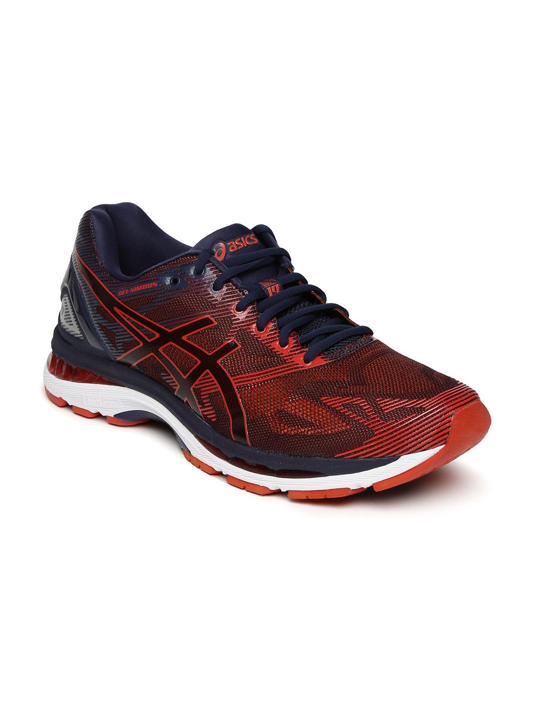 Buy ASICS Men Red GEL NIMBUS 19 Running Shoes - Sports Shoes for Men ...