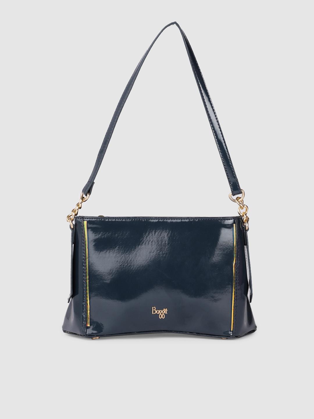 Buy Baggit Navy Blue Solid Shoulder Bag - Handbags for Women 20232566 ...