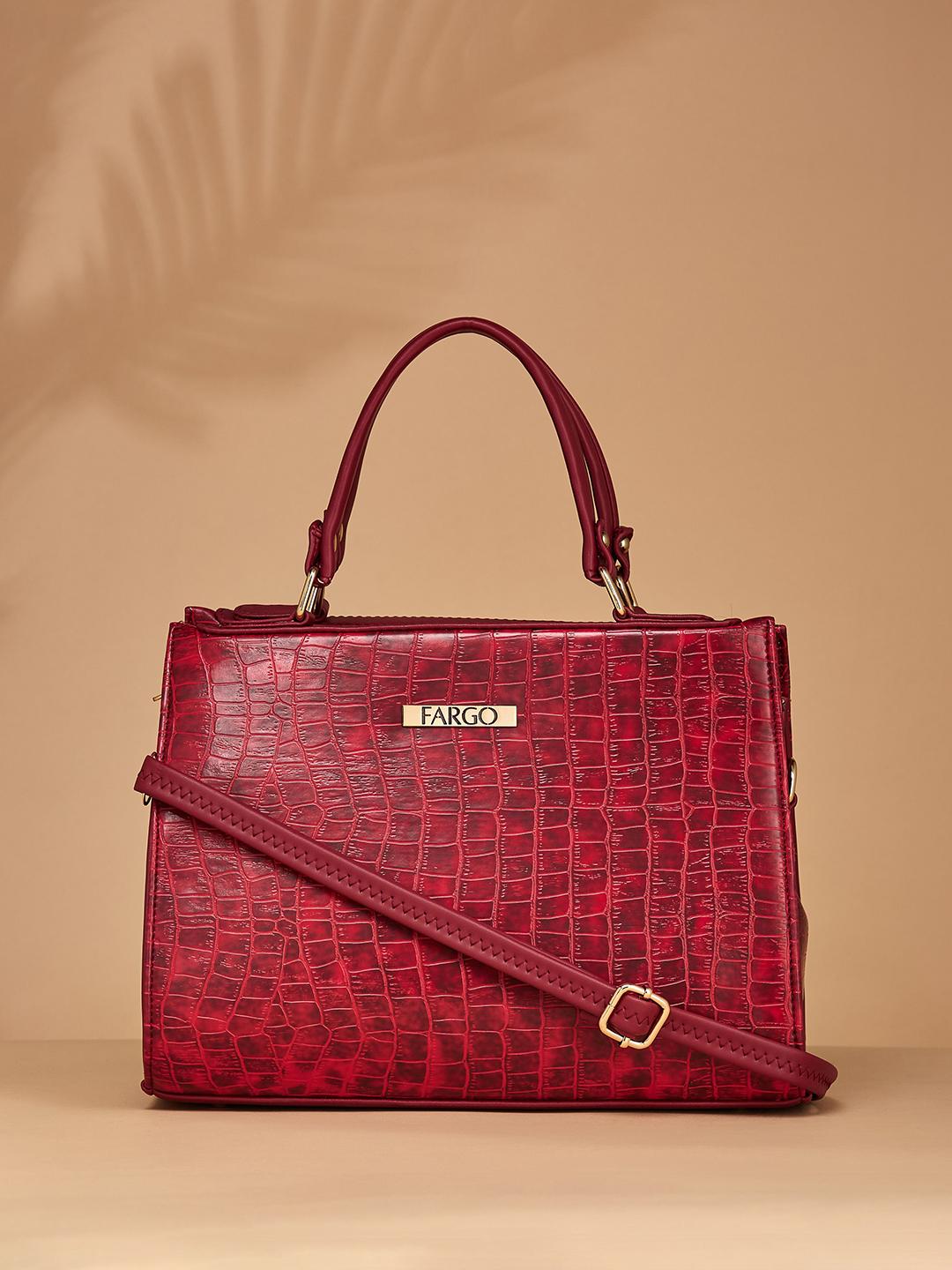 Buy FARGO Textured Structured Handheld Bag - Handbags for Women ...