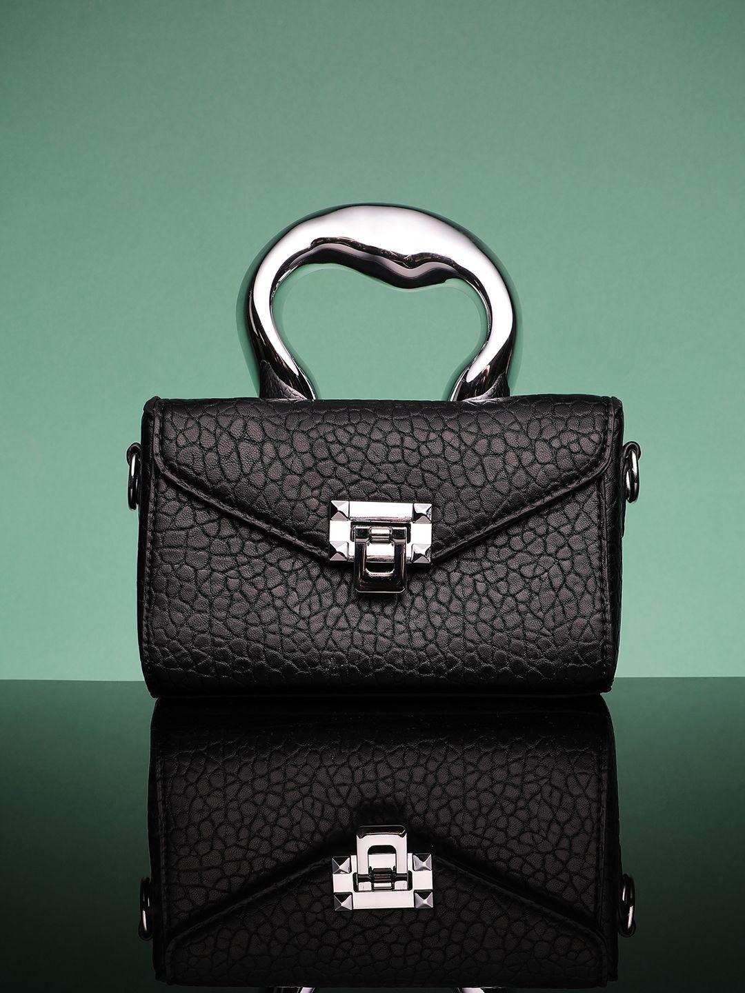 Buy HAUTE SAUCE Leather Structured Satchel Bag - Handbags for Women ...