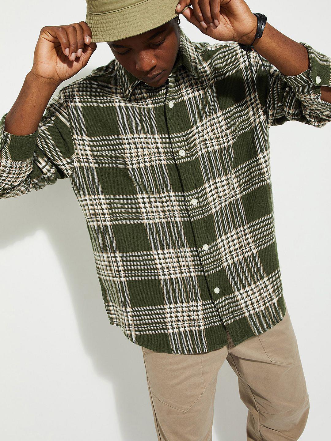 Buy Max URB_N Men Relaxed Fit Checked Shacket - Shirts for Men 30529179 ...