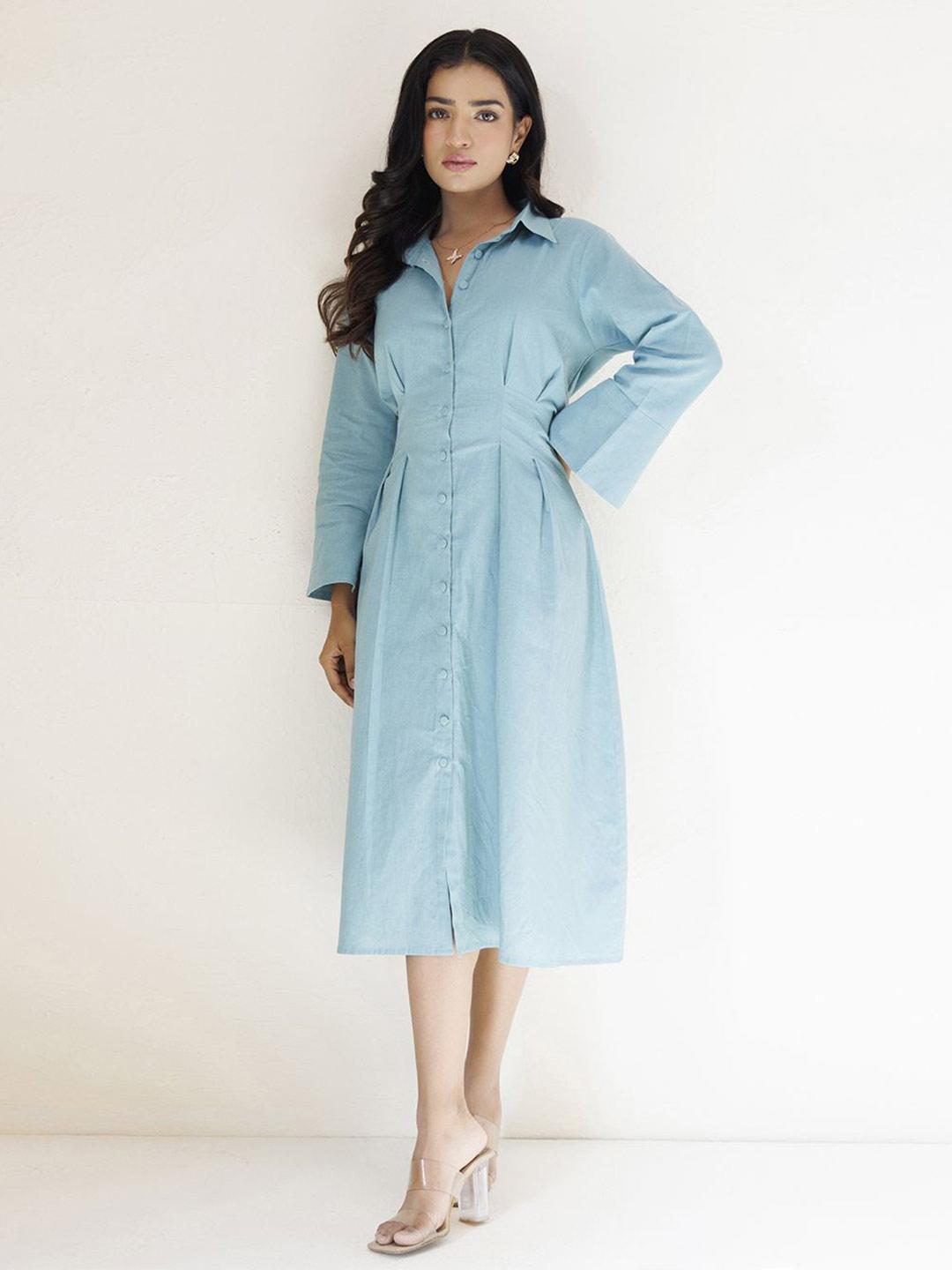 Buy Ragavi Shirt Midi Dress - Dresses for Women 30536695 | Myntra