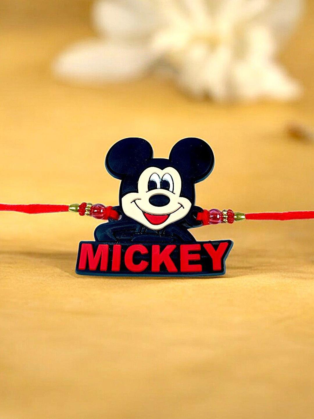 Buy ADIVA Mickey Thread Rakhi With Roli Chawal - Rakhi for Boys ...