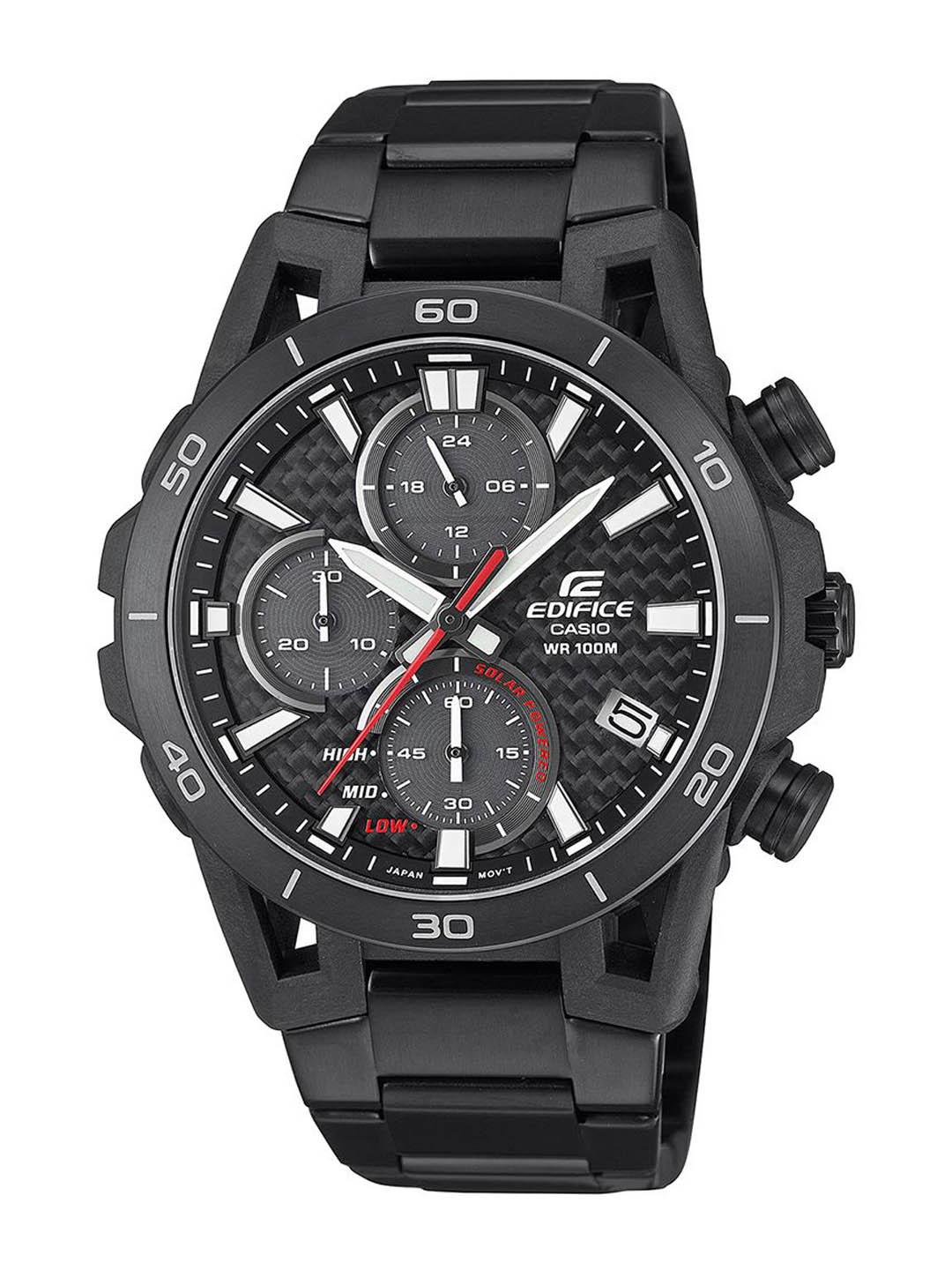 Buy CASIO Men Dial & Stainless Steel Cuff Straps Analogue Chronograph ...