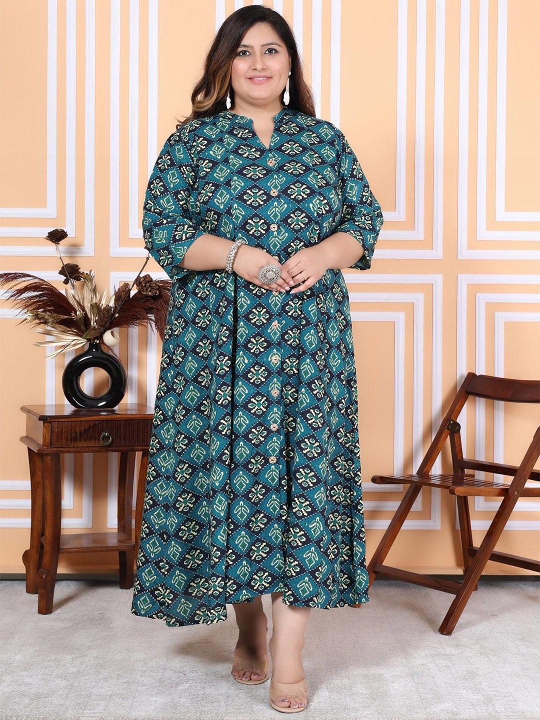 Buy Swasti Ethnic Motifs Print Maxi Dress - Dresses for Women 30591235 ...