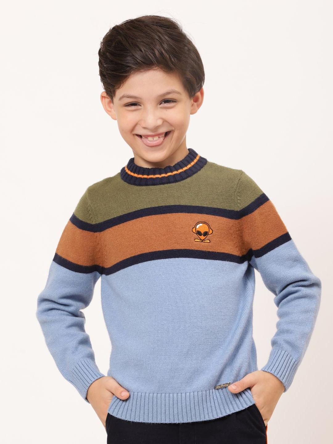 Buy One Friday Boys Striped Pullover - Sweaters for Boys 30646144 | Myntra