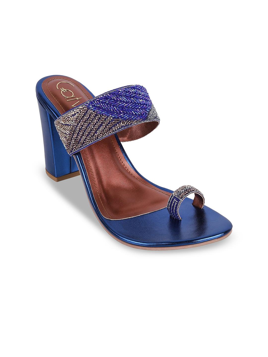 Buy Catwalk Women Embellished Block Heeled Sandals - Heels for Women ...