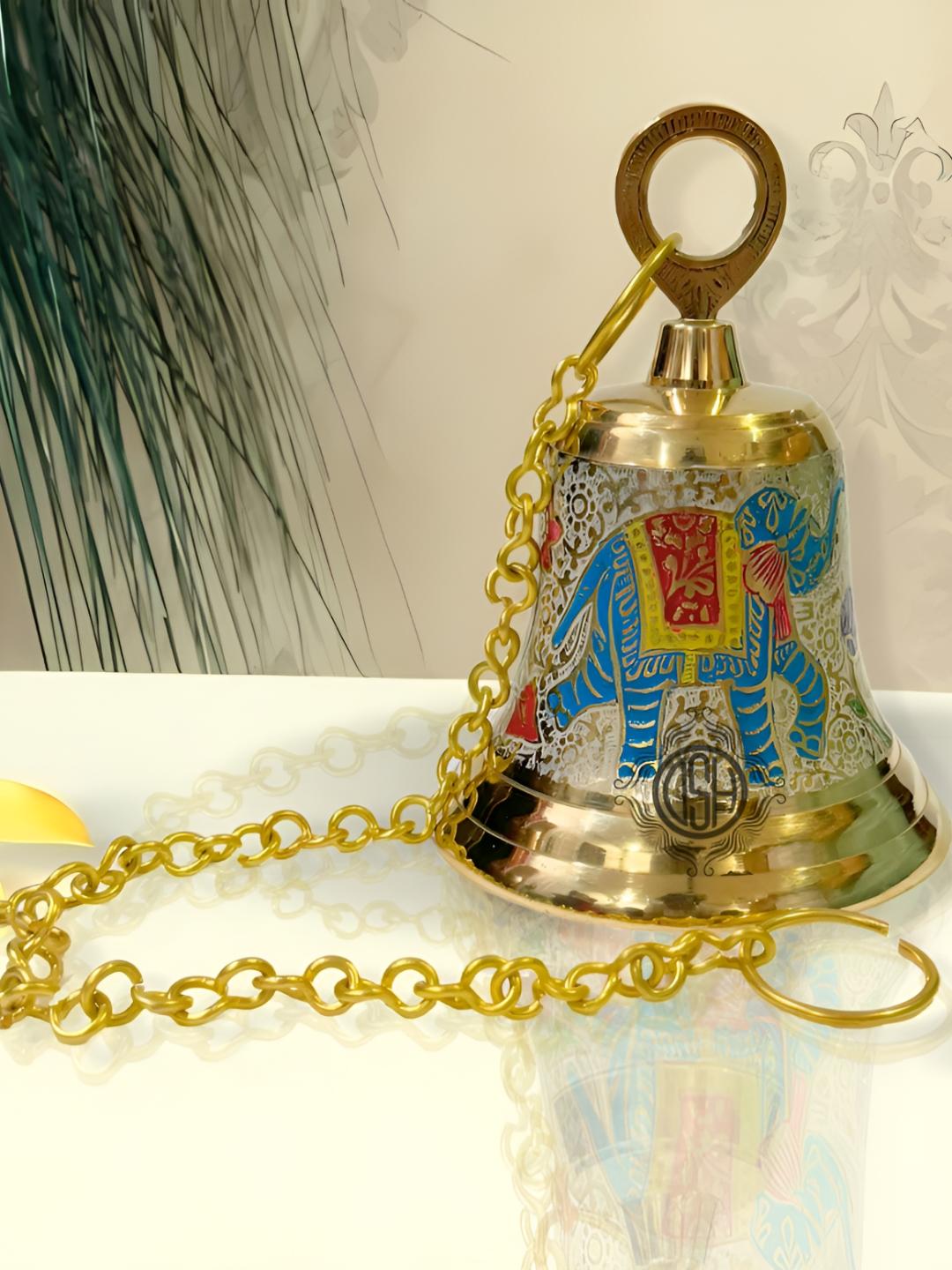 Buy DSH Crafting Your Curiosity Brass Anti Rust Navratri Pooja Bell ...