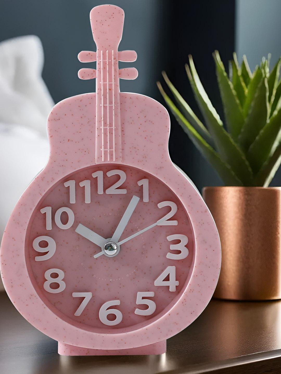 Buy The Better Home Pink Printed Violin Shaped Analogue Contemporary ...