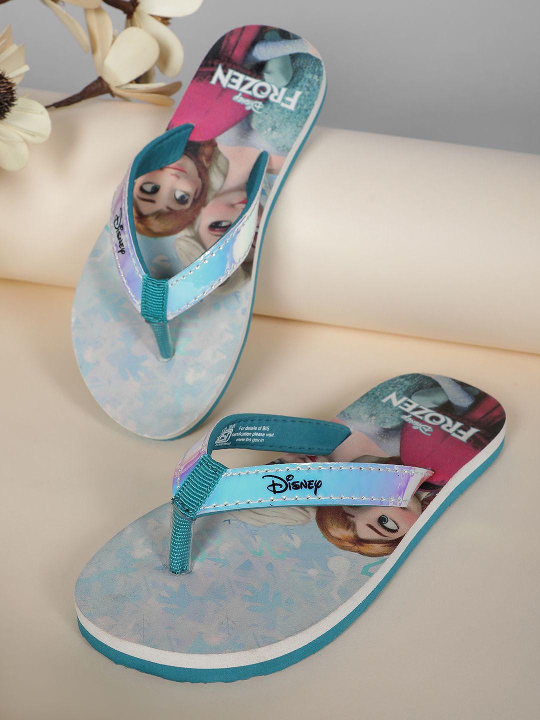 Buy Kids Ville Girls Frozen Printed Thong Flip Flops - Flip Flops for ...