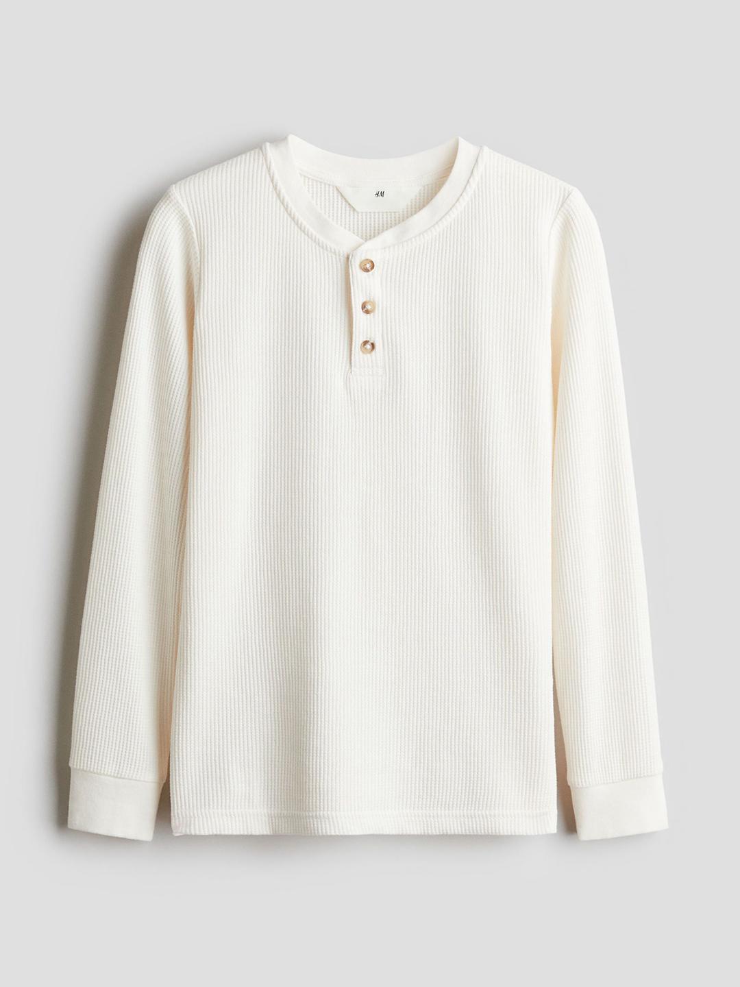Buy H&M Boys Drop Shoulder Waffled Henley Tshirts - Tshirts for Boys ...