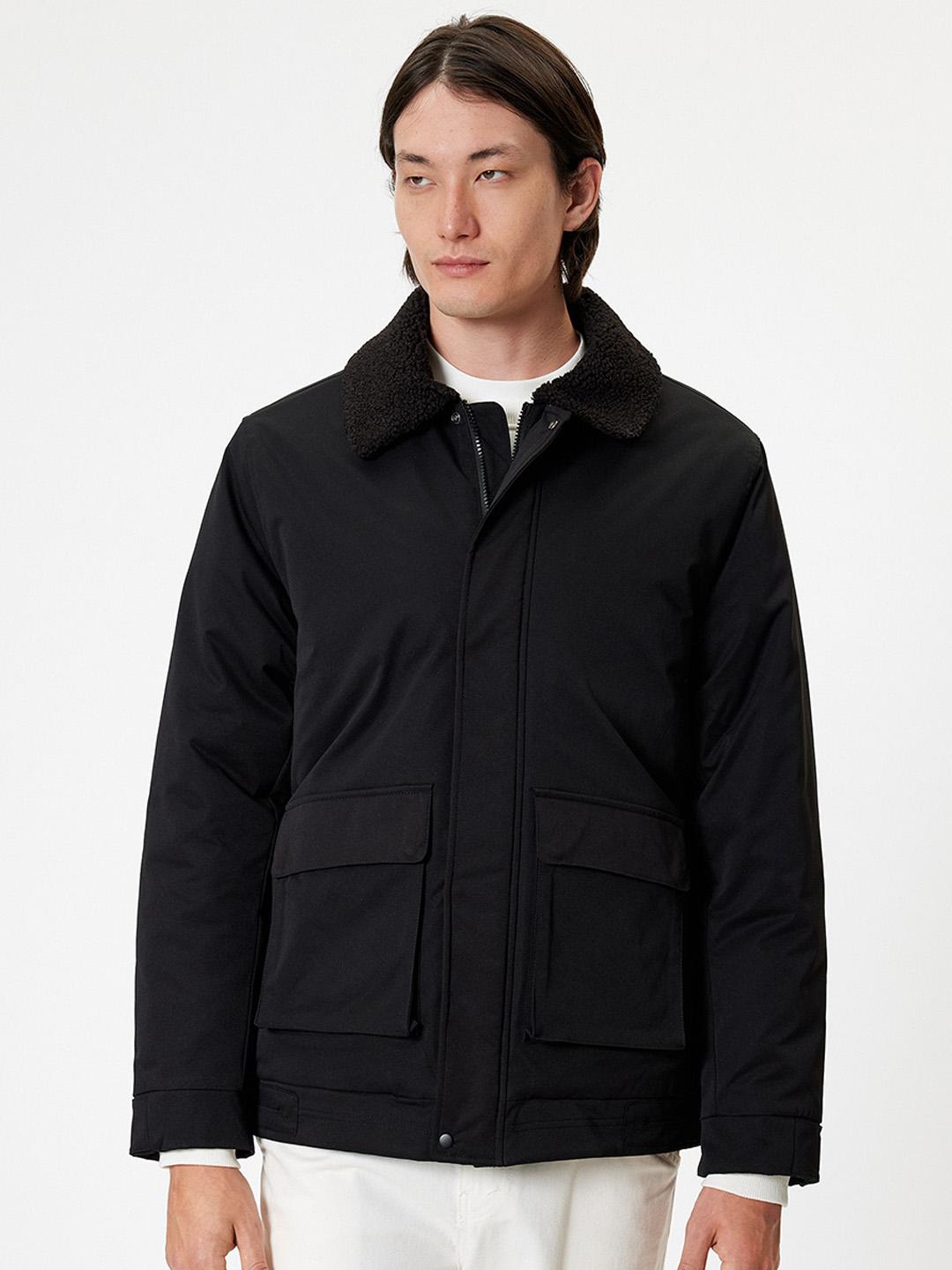 Buy Koton Long Sleeves Spread Collar Bomber Jacket - Jackets for Men ...