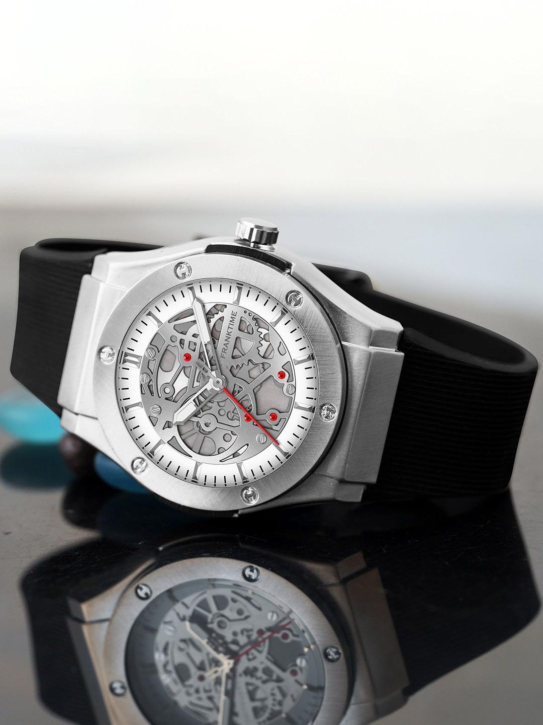 Buy Franktime Men Brass Dial & Bracelet Style Straps Analogue Watch FT ...