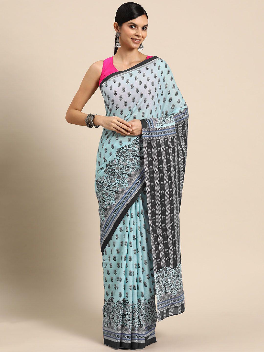 Buy BUTA BUTI Floral Printed Pure Cotton Saree - Sarees for Women ...