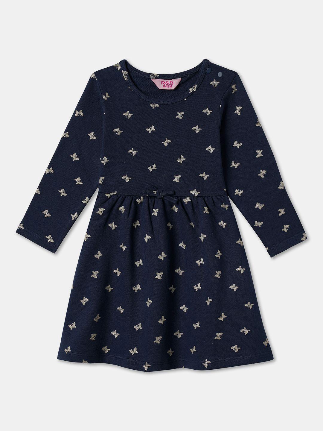 Buy R&B Print Fit & Flare Dress - Dresses for Girls 30770070 | Myntra