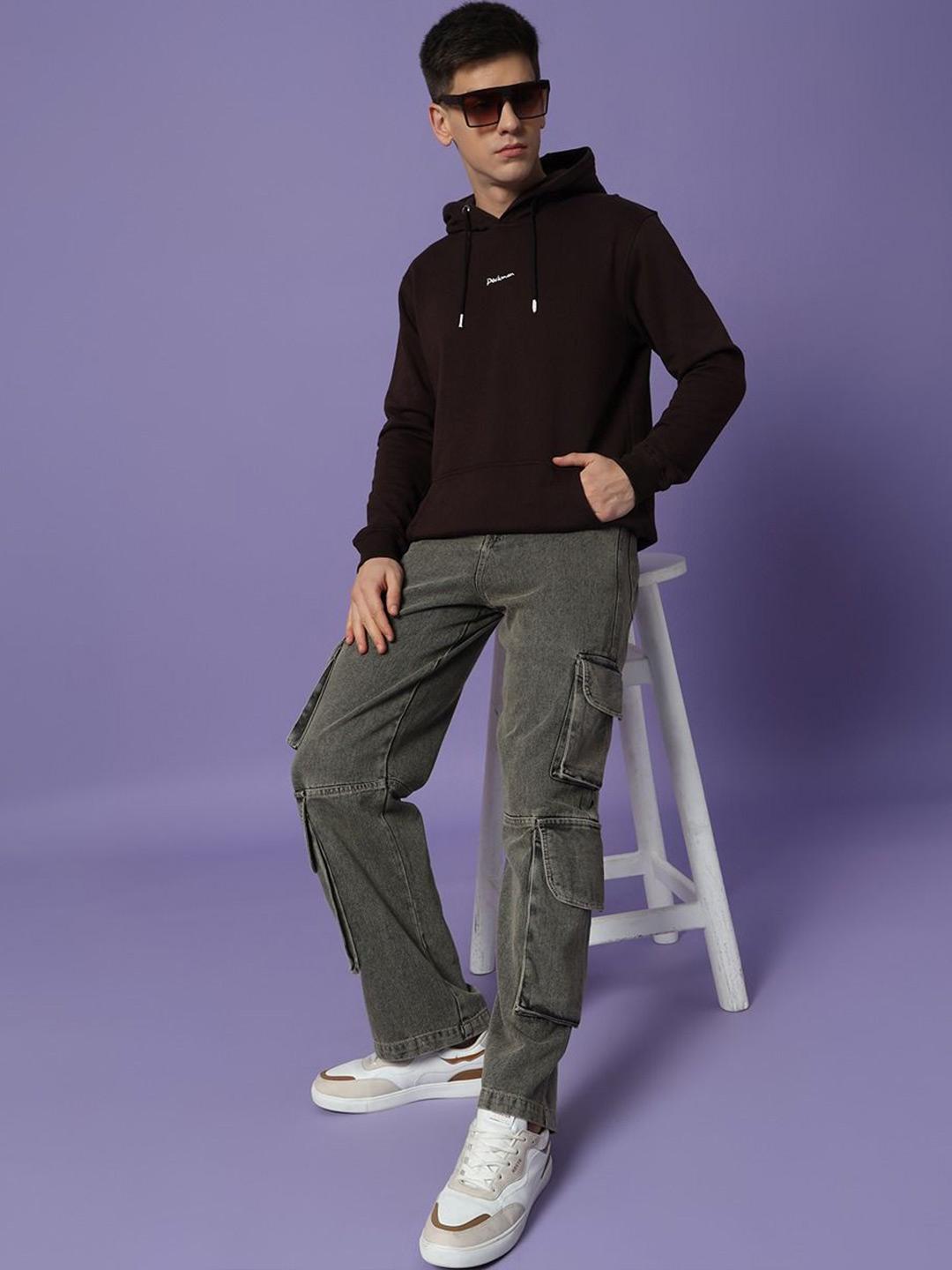 Buy PockMAN Men Solid Hooded Sweatshirt - Sweatshirts for Men 30779733 ...