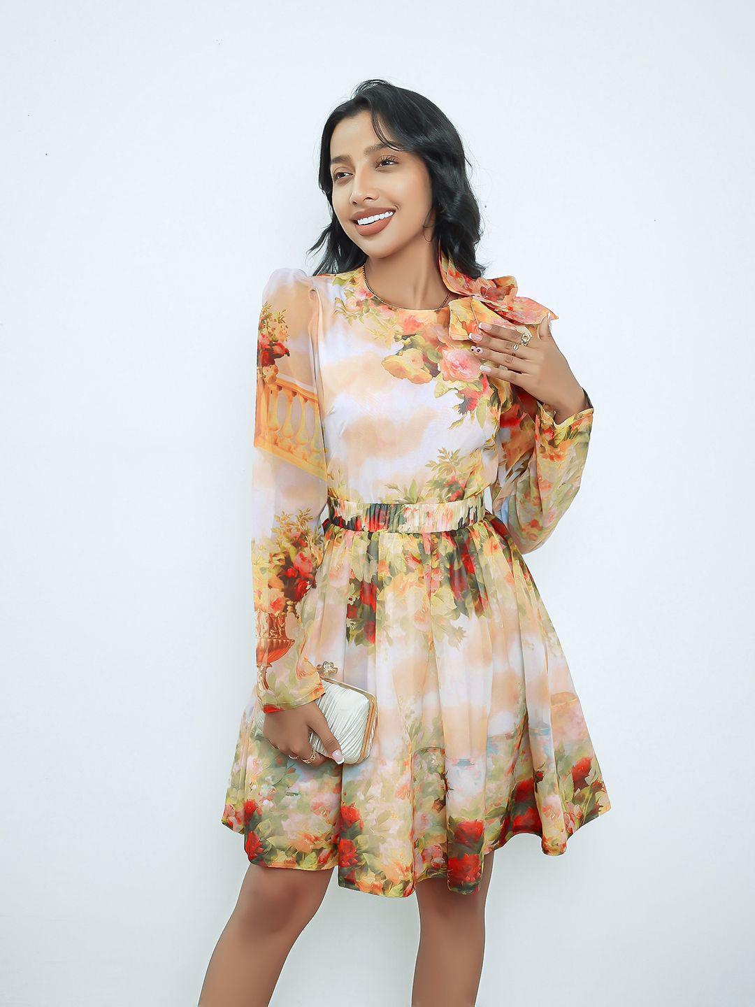 Buy JC Collection Floral Print Fit & Flare Dress - Dresses for Women ...