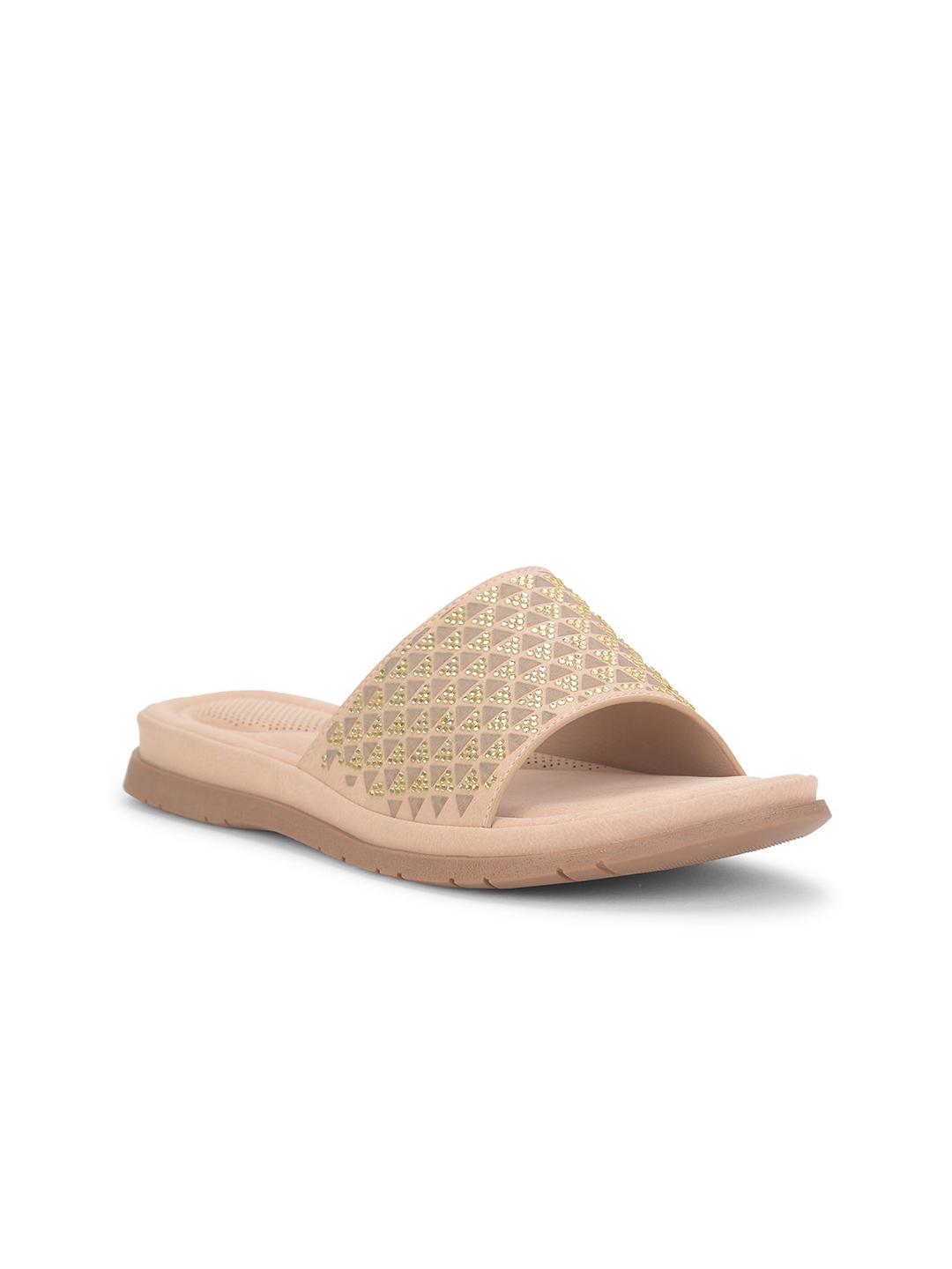 Buy Bata Comfit Women Embellished Sliders - Flip Flops for Women ...