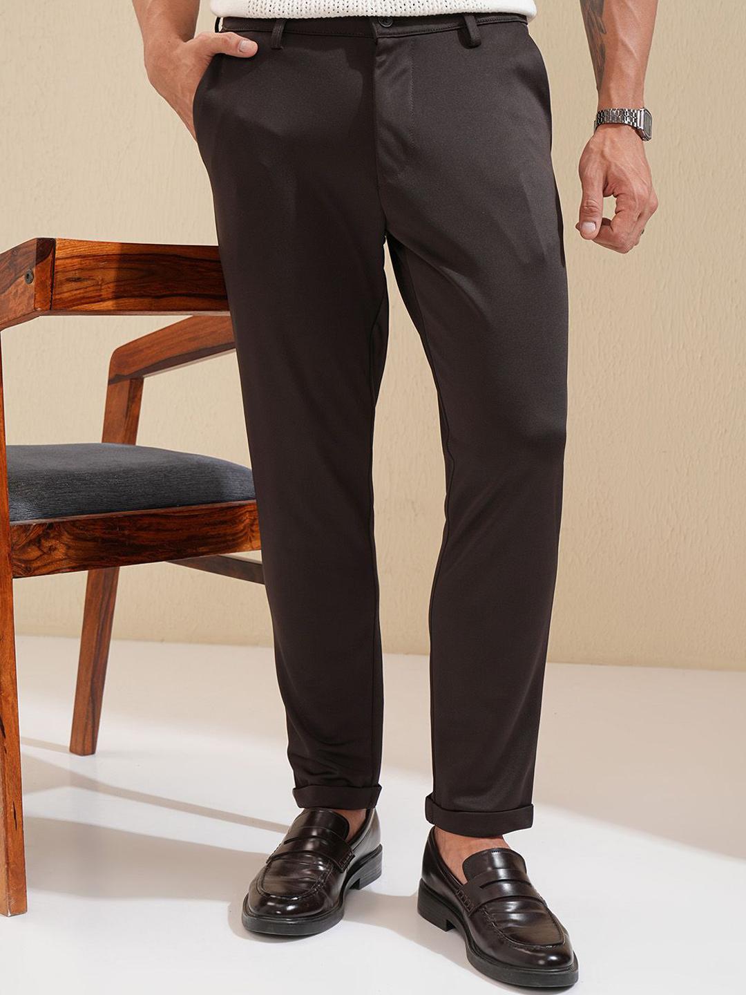 Buy HIGHLANDER Men Slim Fit Trousers - Trousers for Men 30473903 | Myntra
