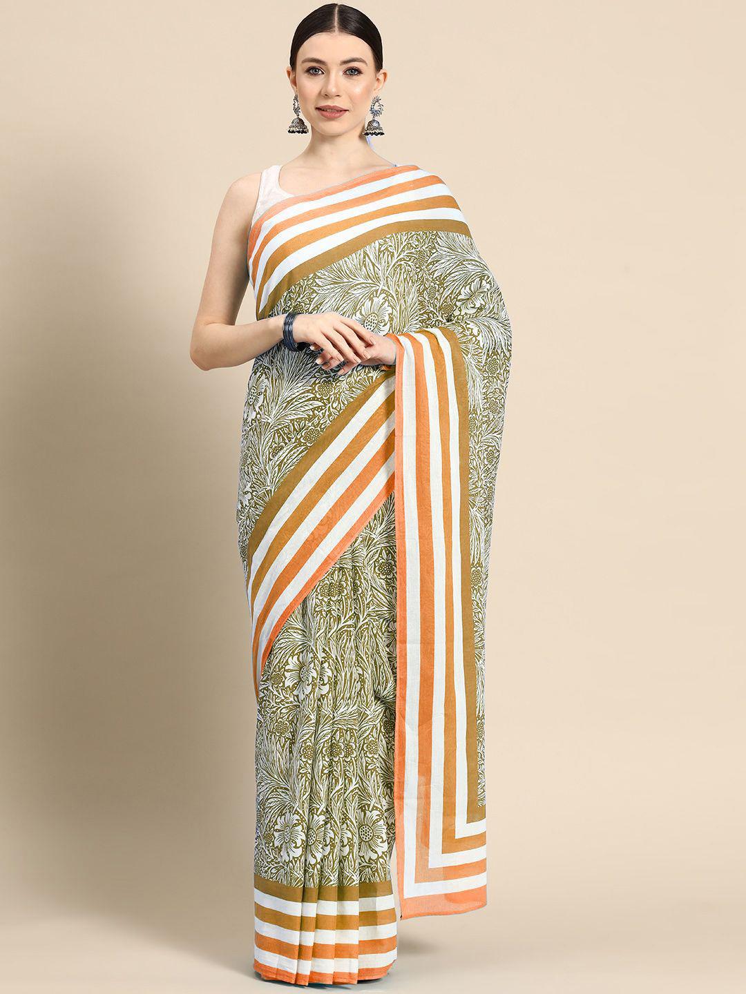 Buy BUTA BUTI Floral Pure Cotton Saree - Sarees for Women 30467051 | Myntra